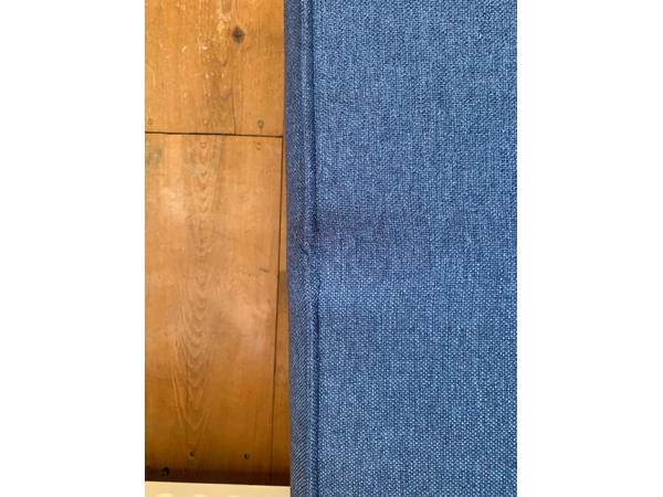 Donkerblauwe bank met poef/voetenbank/hocker in 's-Gravenhage - Huis en ...