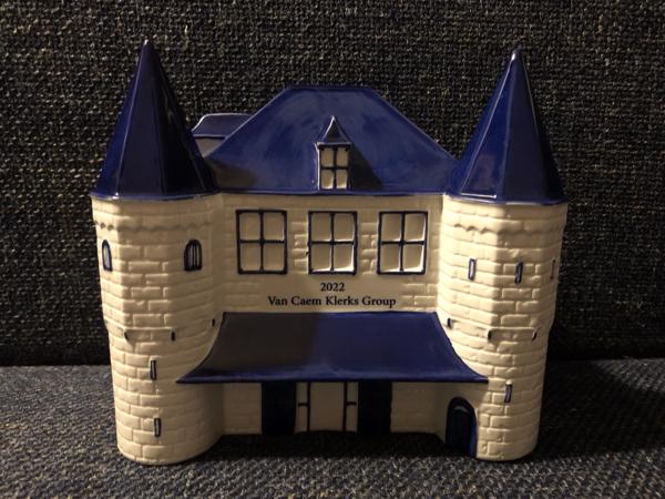 Amsterdam Waag Heinen Delfts blauw van Caem 2022 Gebouw huis in Rijen ...